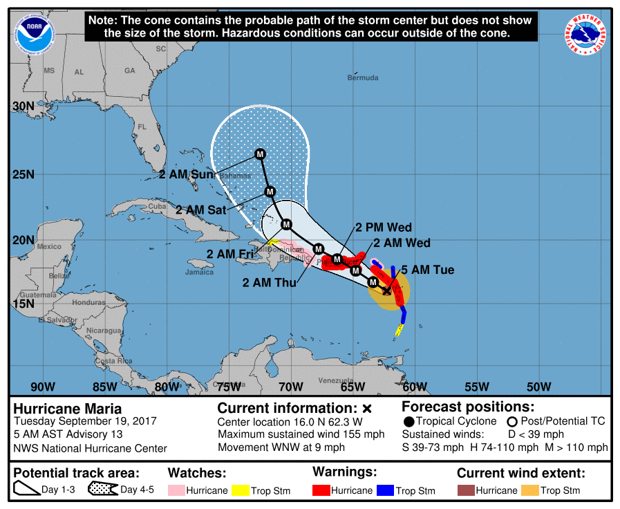 Hurricane Maria devastates Dominica, heading towards islands like ...