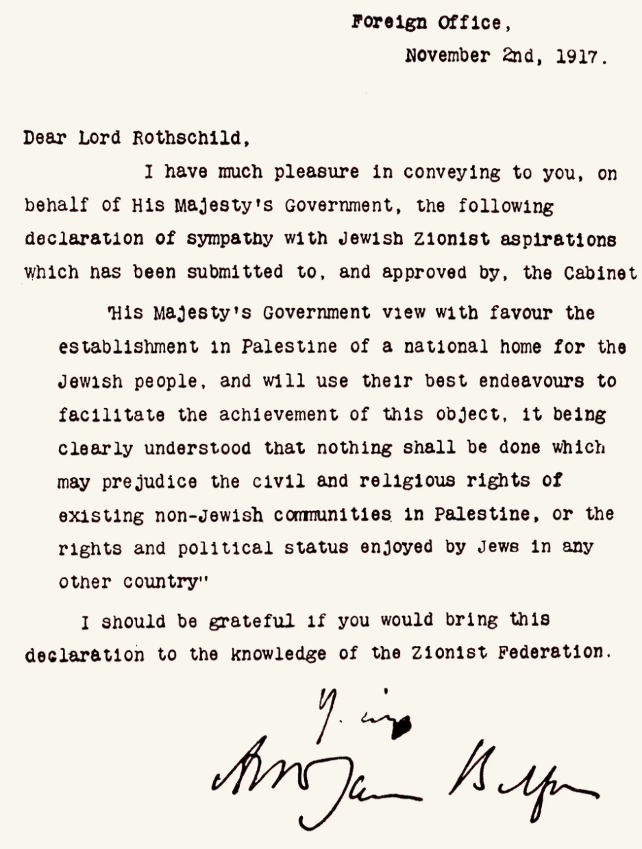 107th anniversary of the Balfour Declaration - Church of God News